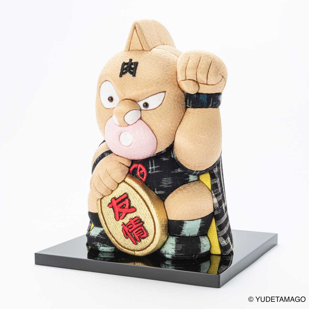 【数量限定】江戸木目込人形 キン肉マン [スグル招き猫 王族コスチューム 備後絣（伝統柄Ver.）] – キン肉マン公式オンラインストア KIN29.COM