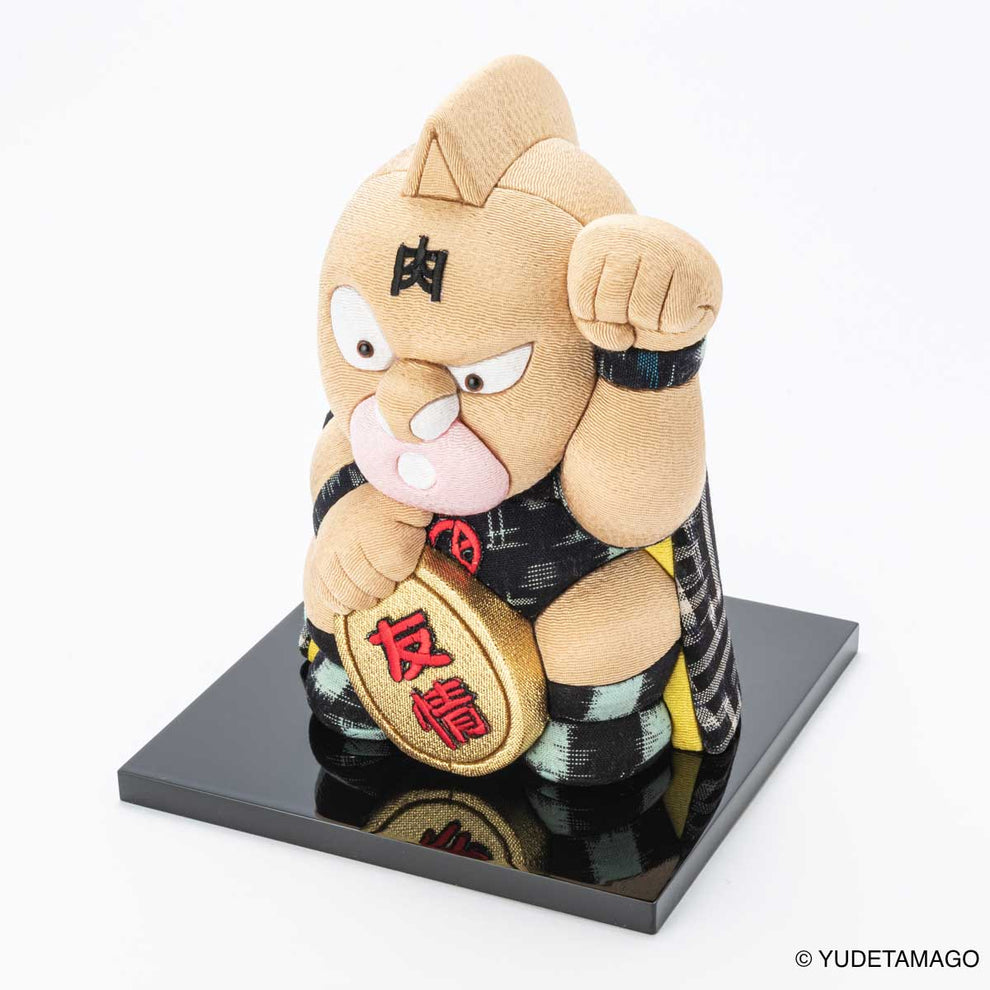 【数量限定】江戸木目込人形 キン肉マン [スグル招き猫 王族コスチューム 備後絣（伝統柄Ver.）] – キン肉マン公式オンラインストア KIN29.COM